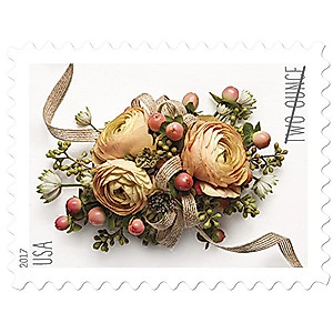 USPS Forever Stamp: Celebration Corsage and Boutonniere Combination Package (5 Sheets of Each)