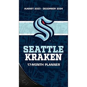 TURNER SPORTS Seattle Kraken 2023-24 17-Month Pocket Planner (24998890624)