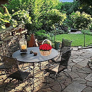 Hemoton Fruit Vegetable Storage Basket Wicker Rattan Flower Basket Willow Handwoven Flower Girl Baskets for Farmhouse Wedding Table Centerpiece Rustic Courtyard Indoor Decor 25x20cm