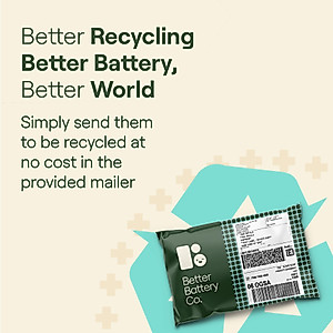 Better Battery Co. Variety Pack – AAA & AA & 9V Mixed Batteries – High-Performance Carbon Neutral Batteries with Organizer Box & Built-in Recycling Program – Bulk Combo Set 22x AA, 22x AAA & 2X 9V