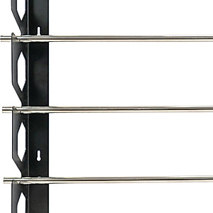 DIYTUNINGS 10 Roll Black Wall Mount Storage System Rack for Car Vinyl & Tint- Large Sign & Banner Material Holder,Organizer Fabric Spool Convenient Craft Stand