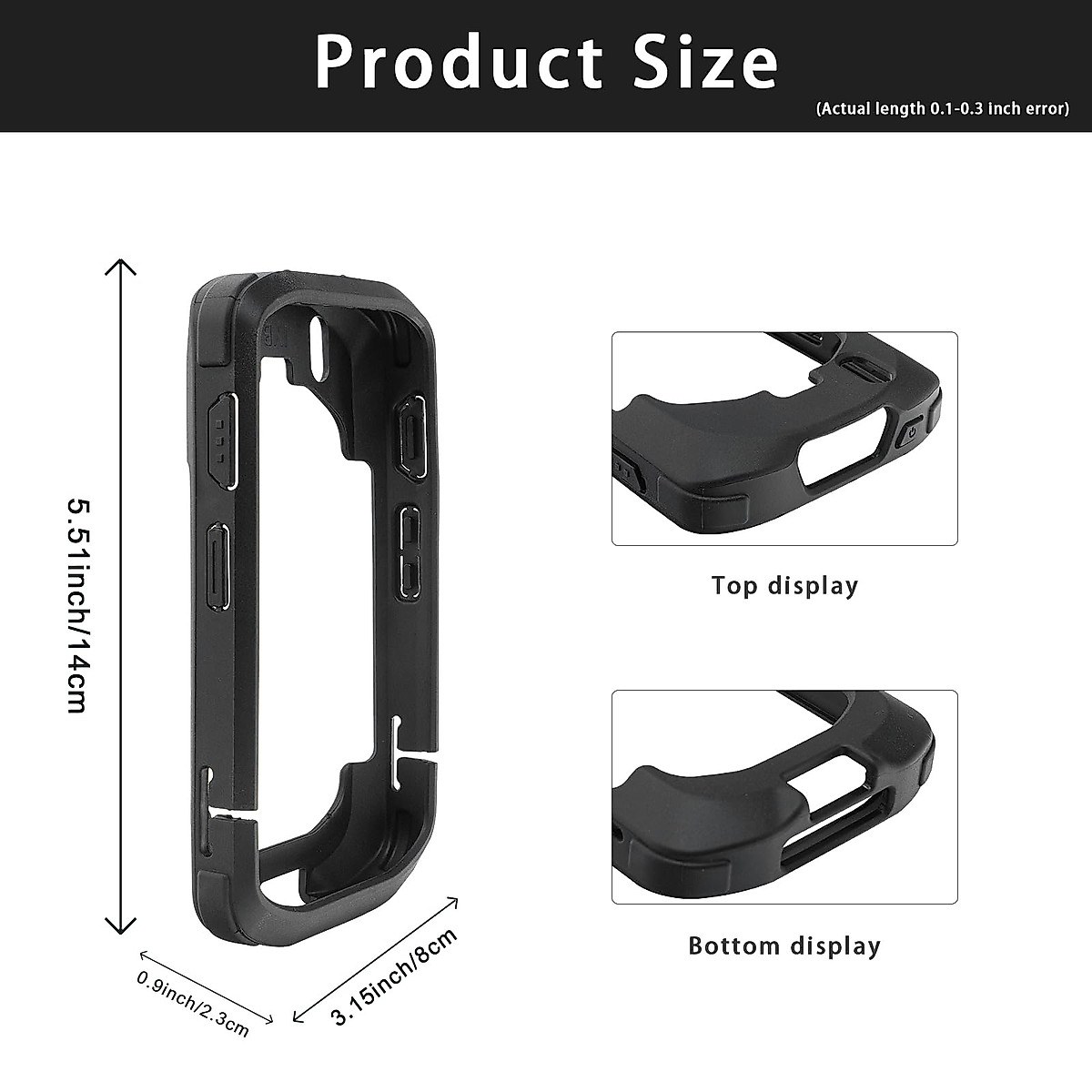 TC20 Protective Bumper Case for Zebra TC20 TC200J TC25 Full Touch Barcode Scanner Mobile Computer, Rugged TPU Rubber Cover Fall-resistant, for Devices without Keyboards