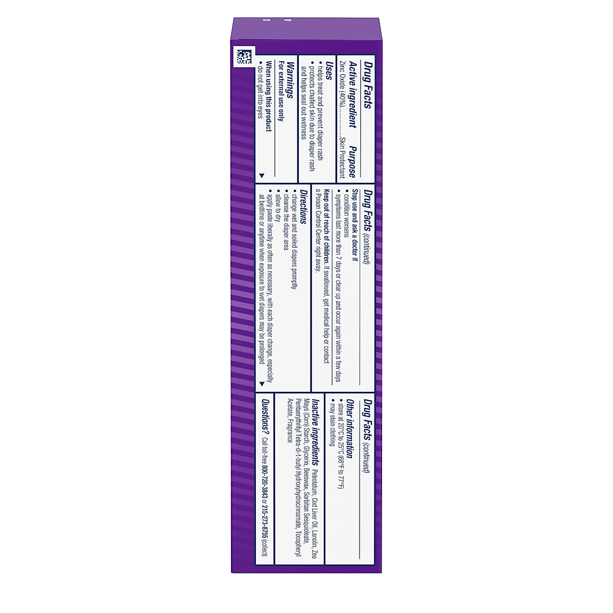 Desitin Maximum Strength Baby Diaper Rash Cream with 40% Zinc Oxide for Treatment, Relief & Prevention, Hypoallergenic, Phthalate- & Paraben-Free Paste, 4 oz