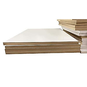 TFKitchens 35 x 16 - White Melamine Closet Shelves Without Edge Banding - (1/8, 1/4,1/2, 3/4, 7/8)