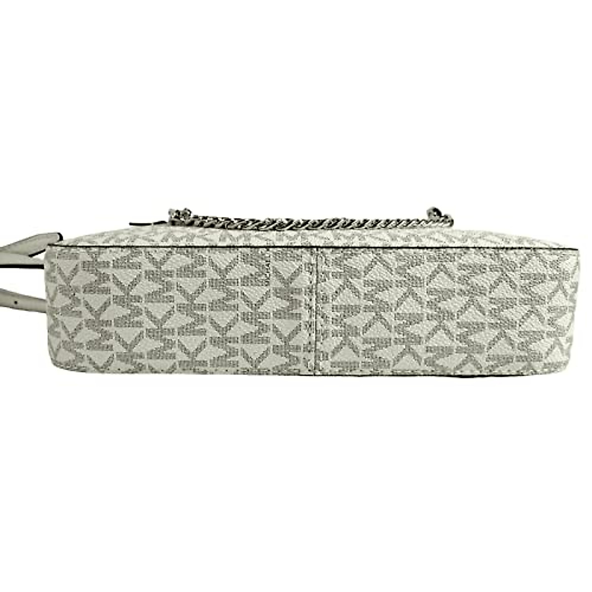 Michael Kors Jet Set East West Chain Crossbody Vanilla MK Powder Blush Pink Bundled with Michael Kors Jet Set Card Holder in Ballet