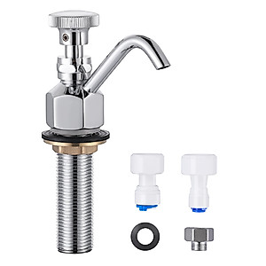 Dipper Well Faucet, iVIGA Coffee Shop Bar Counter Sink Faucet, Brass Commercial Food Washing Tool for Washing Coffee Ice Cream Spoon Utensils Accessory Kitchen Equipment, with Quick Connector