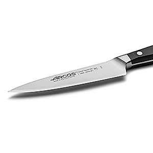 ARCOS Chef Knife 6 Inch Stainless Steel. Professional Kitchen Knife for Cooking. Ergonomic Polyoxymethylene Handle and 150 mm Blade. Series Manhattan. Color Black
