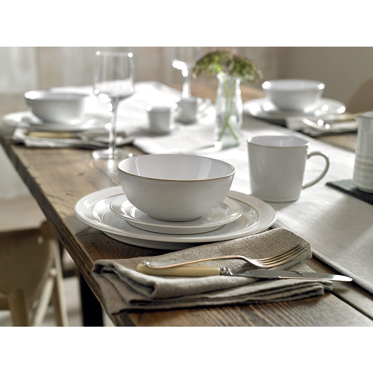 Natural Canvas Cereal Bowl Set Of 2