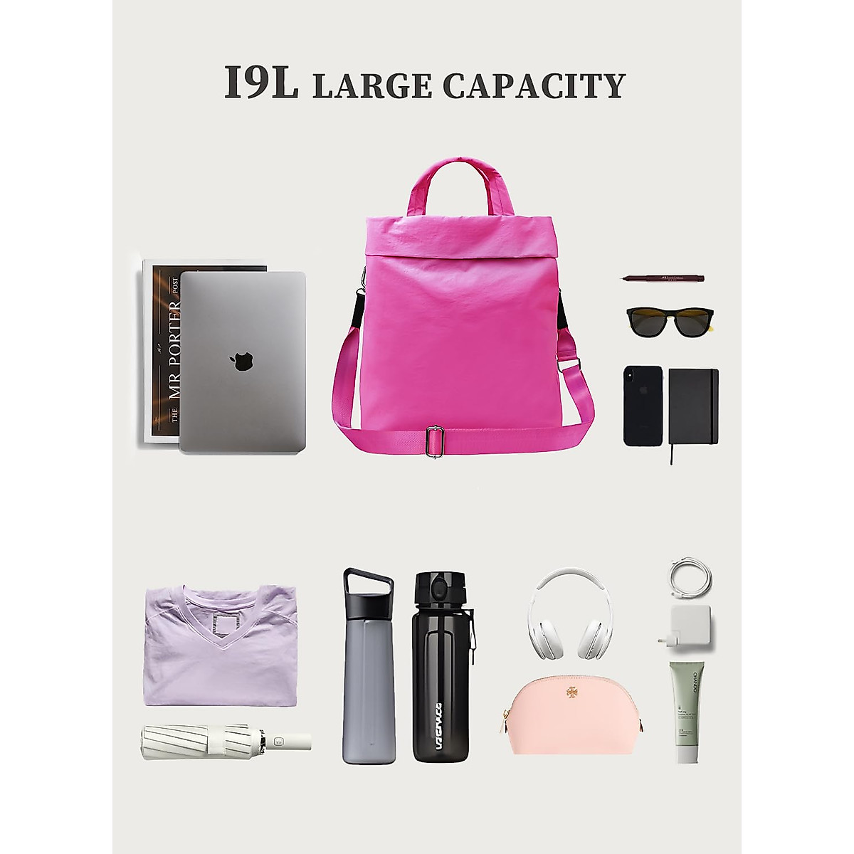 MEYFANCY Women Tote Bag Large Shoulder Bag Top Handle Handbag with Adjustable Strap for Gym, Work, Travel