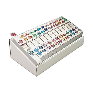 Smead BCCR Bar-Style Alphabetic Color-Coded Labels, Letters A-Z, Assorted Colors, 500 Labels per Roll (67070)