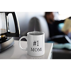 #1 Mom Coffee Mug | Worlds Best Mother Mug | Great Gift Idea for Mom Birthday Mothers Day etc | CM1046