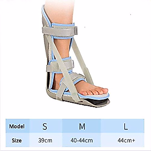 Drop Foot Brace Orthosis Plantar Fasciitis Posterior Night Splint - Adjustable Ankle Foot Orthosis Support - for Sprains Tendonitis Post-Op Cast Support and Injury Protection