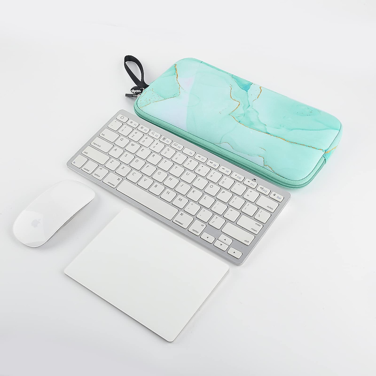 Cosmos Neoprene Keyboard Sleeve Carrying Keyboard Case Bag Protection Pouch Compatible with Magic Keyboard 1 & 2, Magic Mouse, Wireless Keyboard, Magic Trackpad and Wireless Trackpad