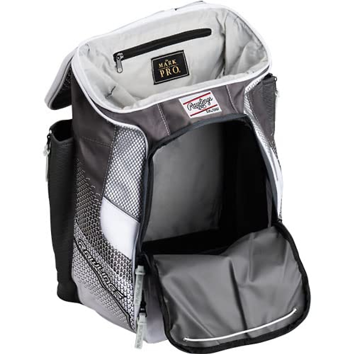 Rawlings | IMPULSE Backpack Equipment Bag | Baseball/Softball | White
