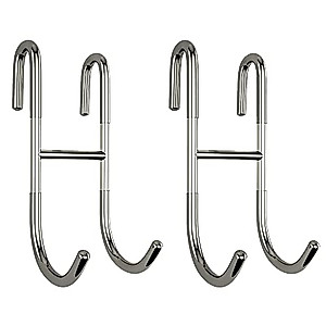SOCONT Suction Cup Hooks for Shower, SUS 304 Stainless Steel Shower Hook for Inside Shower, Matte Black Plished Easy to Install Super Suction for Kitchen Bathroom Restroom,4 Pack