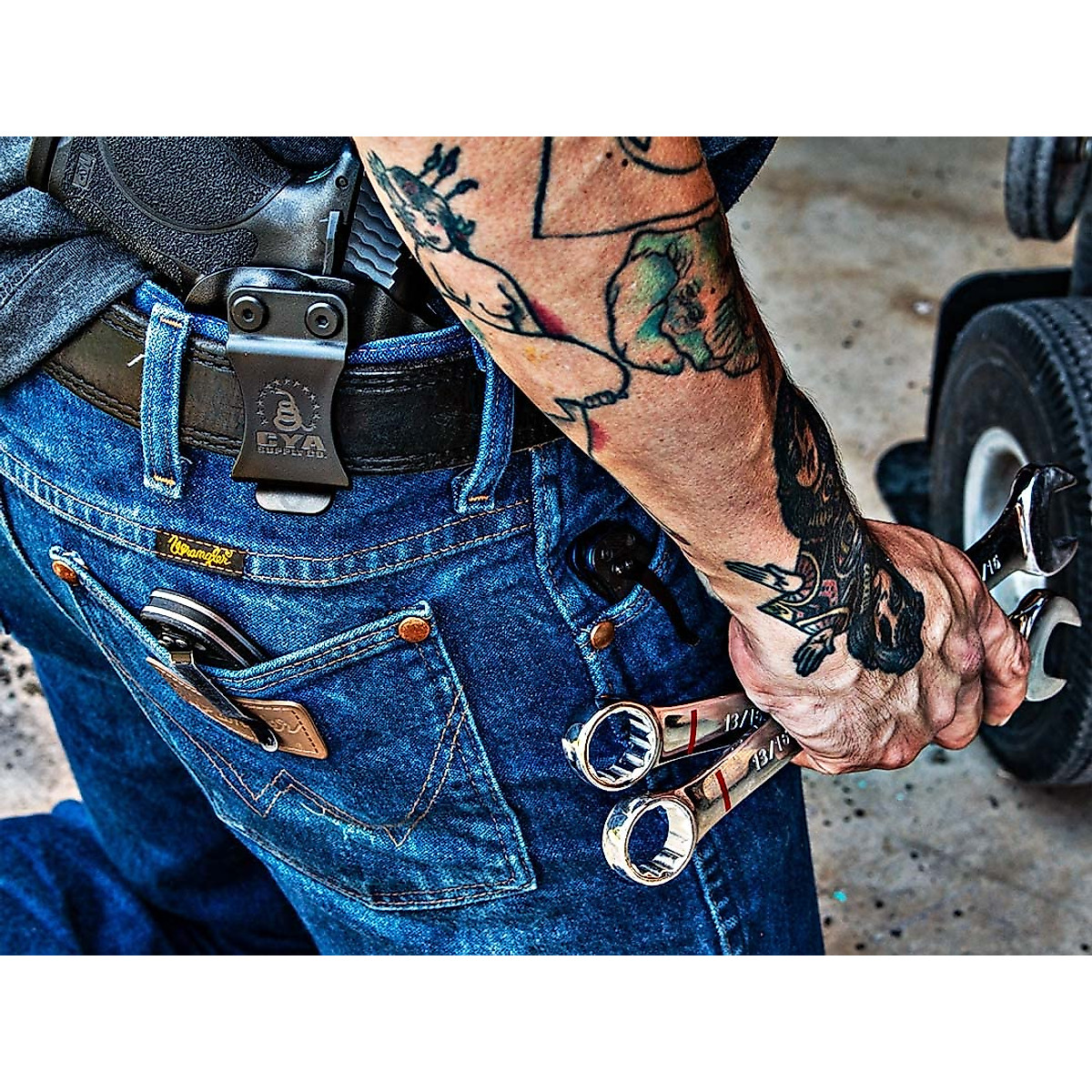 CYA Supply Co. Base Optics Ready (Black) Inside Waistband Holster IWB Veteran Owned Company Fits Taurus GX4 & GX4 Toro