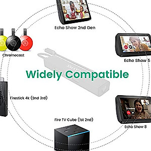 USB OTG Cable HUB LAN Ethernet Adapter for TV Stick 4K Cube/Max/Lite, Alexa Show 2nd Gen, Show 5 and Show 8