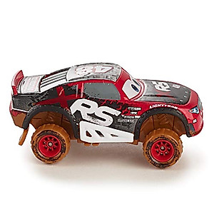 Mattel Disney Cars Toys XRS Mud Racing Racing T. G. Castlenut Vehicle 155 Scale Die-Casts, Real Suspensions, Off-Road, Dirt-Splashed Design, All-Terrain Wheels, Ages 3 and upâ€‹