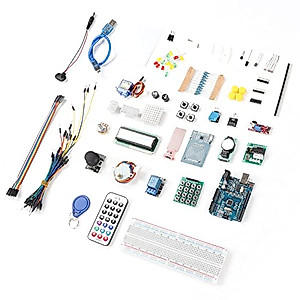 Electronic Projects Starter Kit, High Efficiency Reliable LCD Screen Development Board Kit Complete for DIY