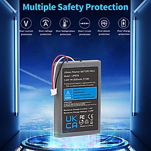 Pickle Power PS5 Controller Battery 2 Pack, 2650mAh LIP1708 Battery for Sony PS5 PlayStation 5 DualSense CFI-ZCT1W Wireless Controller