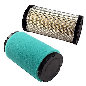 HQRP 2-Pack Filter Kit compatible with Craftsman YT3000 YS4500 LT2000 42" 46", Toro LX426, MTD ZT-42, compatible with Husvarna Riding Mowers Lawn Tractors with 19-21HP B&S Intek Engines