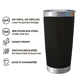 SassyCups The Legend Has Retired - 20 Ounce Engraved Stainless Steel Insulated Travel Mug for Retired Men Dad Husband Boss | Retirement Party Coffee Mug | Retirement Christmas Gift (20 Ounce, Black)