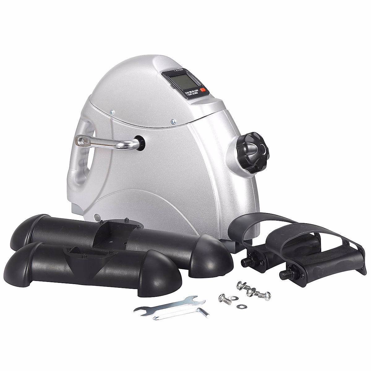 HomGarden Pedal Exerciser Bike Pedals w/LED Screen Display for Legs and Arms Exerciser,Portable Mini Cycle Bike Under Desk Floor Foot Pedal Small Recumbent Equipment Machine