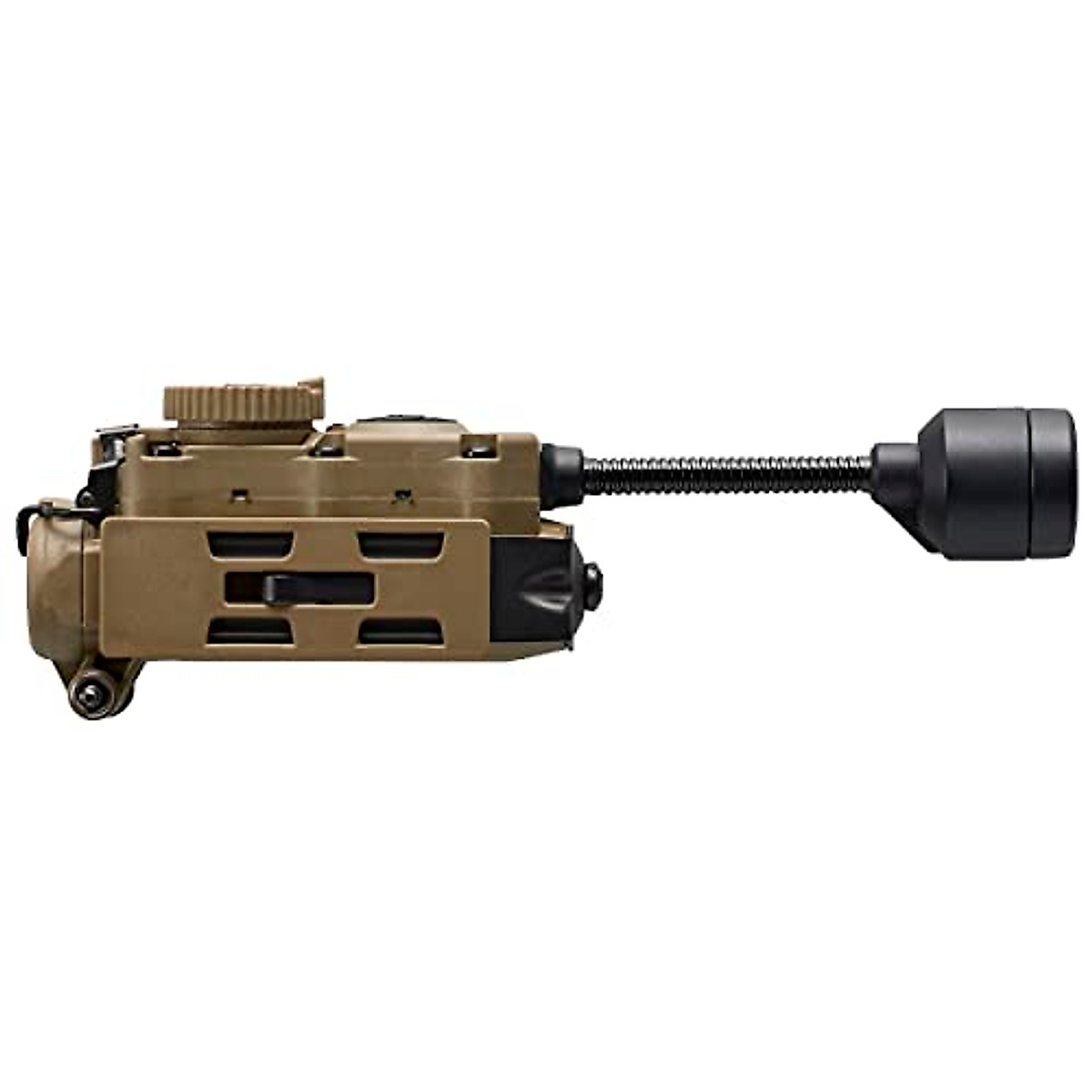 Streamlight 14307 Sidewinder Stalk 76-Lumen Tactical Helmet Light with Flexible Stalk, Includes Battery, Helmet Clip, Arc Rail Mount and Assembly, Coyote