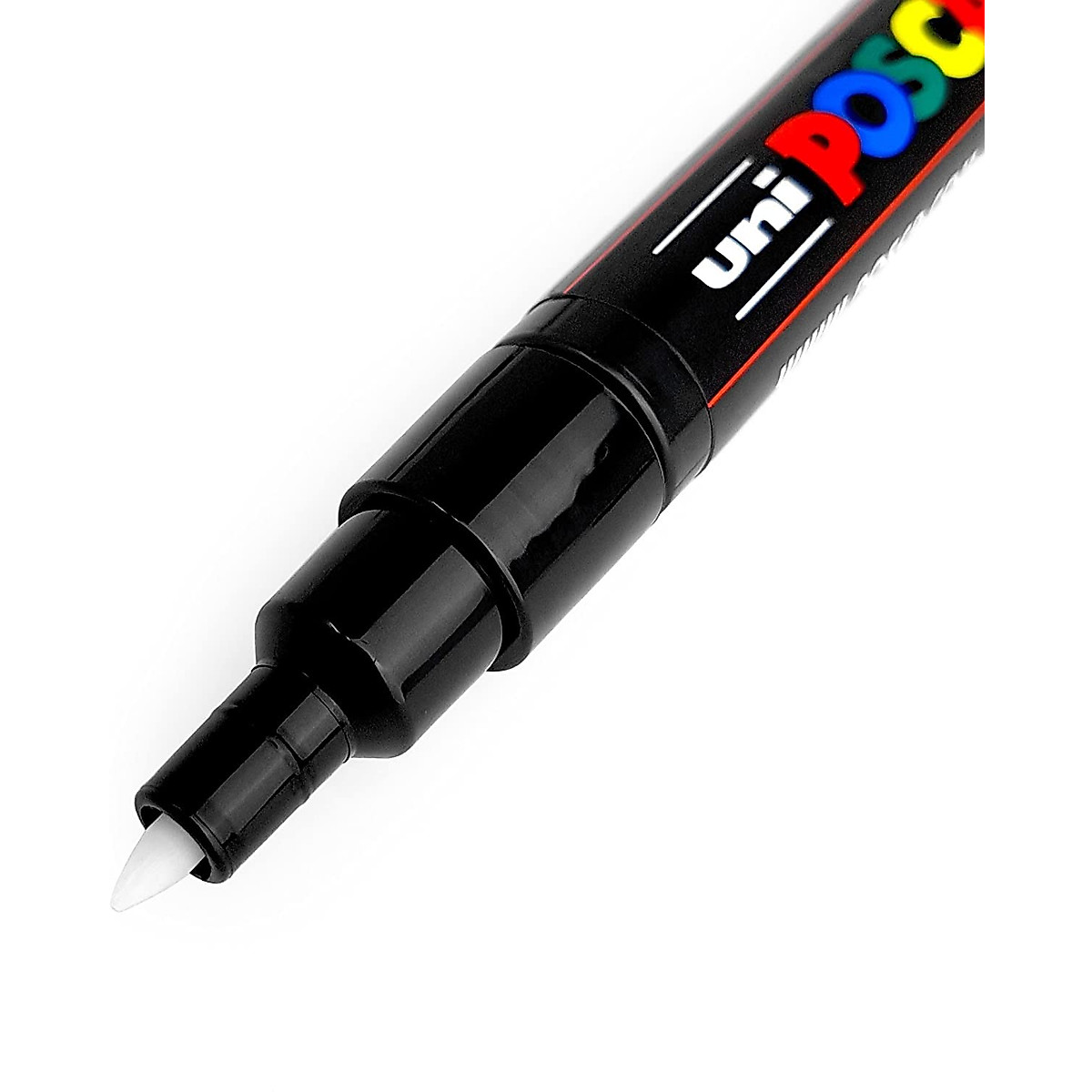 Posca - Ultra Fine to Fine Paint Marker Pens Set - PC-1MR, PC-1M, PC-3M - Black Ink - Pack of 3