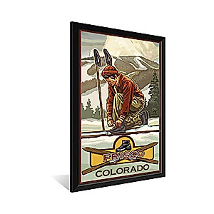 Frisco Colorado Professionally Framed Art Print from Travel Artwork by Artist Paul A. Lanquist Framed Art Size: 26" x 38"