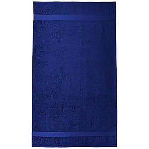 Amazon Basics Fade-Resistant Cotton Bath Towel - 4-Pack, Navy Blue