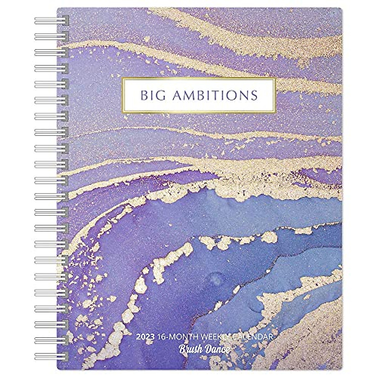 Big Ambitions | 2023 6.9 x 9.8 Inch Weekly Karma Planner | Thicker and Bigger than Average Planner | Brush Dance | Artwork Motivation Inspiration