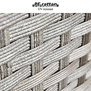 HOOOWOOO 12 Piece Modular Patio Outdoor Sectional Furniture Sofa Set,Wicker Conversation Set,Out Door Couch Set with Wide Arm for Outside All Weather(Black)