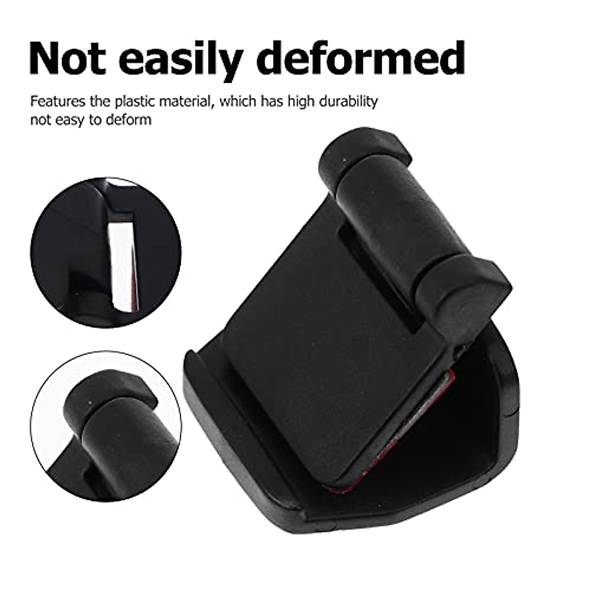 STOBOK 4pcs Reptile Terrarium Cover Clip Tropical Amphibians Tank Buckle Anti-Escape Cages Door Hinge Latch for Reptiles, Black, 1.97x1.18x0.98in