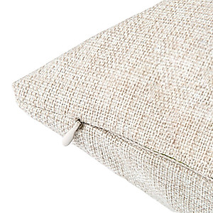 WOMHOPE Set of 4 Modern Art Geometric Decorative Throw Pillow Covers Burlap Toss Pillow Cases Cushion Cases 18 x 18 Inch for Living Room,Couch and Bed (Blocks)