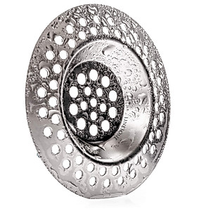 Bathtub Metal Basket Stainless Steel Drain Strainer - Pack of 4 - Kitchen Sink Tub Screen Food Stopper - Bathroom Sink Mesh Covers