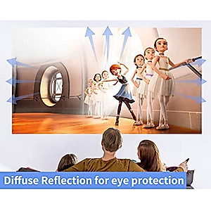 ZLXDP Home Projector Video Movie Beamer System Wireless Full 1080P Native Resolution Home Theater Projector