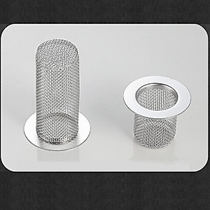 Floor Drain Filter Mesh Basket Filter Hair Trap Strainer Stainless Steel for Kitchen Sink Bathroom Bathtub Wash Basin Shower Bathtub Hair Catcher Sink Drain Stopper Shower Drain Hair Trap