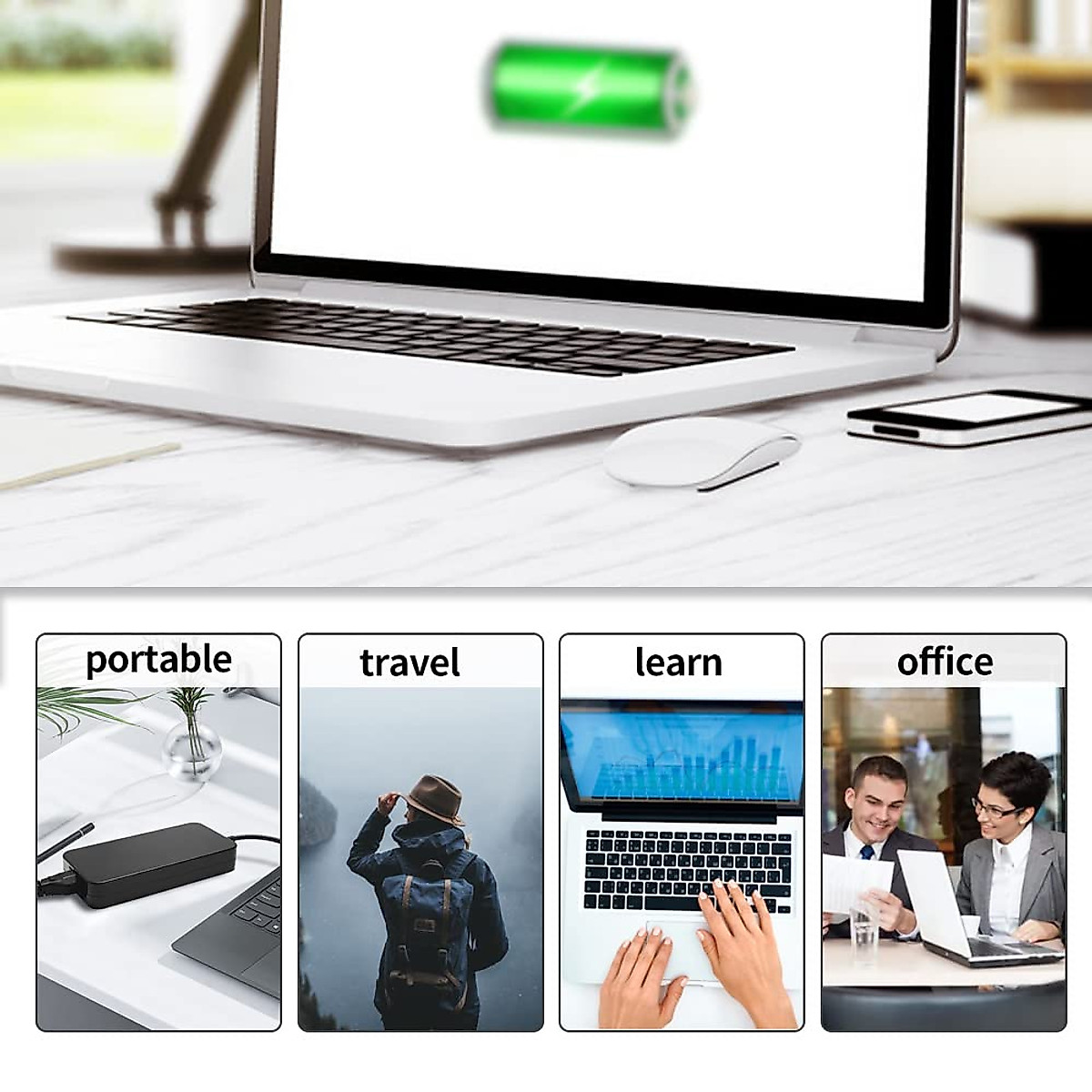 150W 7.5A Laptop Charger Fit for Asus TUF Gaming FX505DU FX505DT FX505GT FX505DD FX705GT FX705DD FX705DT FX705DU Rog Strix GL531GT GL731GT Asus ADP-150CH B A18-150P1A Power Supply Ac Adapter