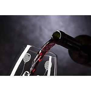 Creepy Scary Hallway Twins Horror Film Movie Parody - Laser Engraved Stemless Wine Glasses