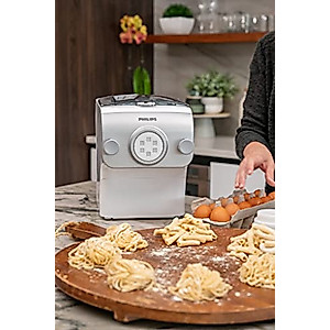 Philips Kitchen Appliances Pasta and Noodle Maker Plus, Large, HR2375/06