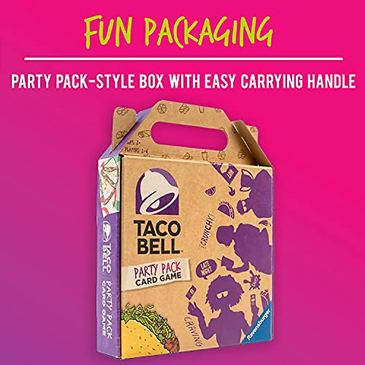 Ravensburger Taco Bell Party Pack Card Game for Ages 8 & Up – A Fun and Fast Party Card Game