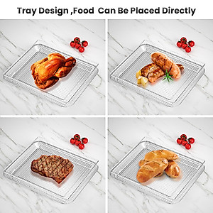 Stainless Steel Air Fryer Basket and Tray,Compatible with Cuisinart Airfryer TOA-060 and TOA-065