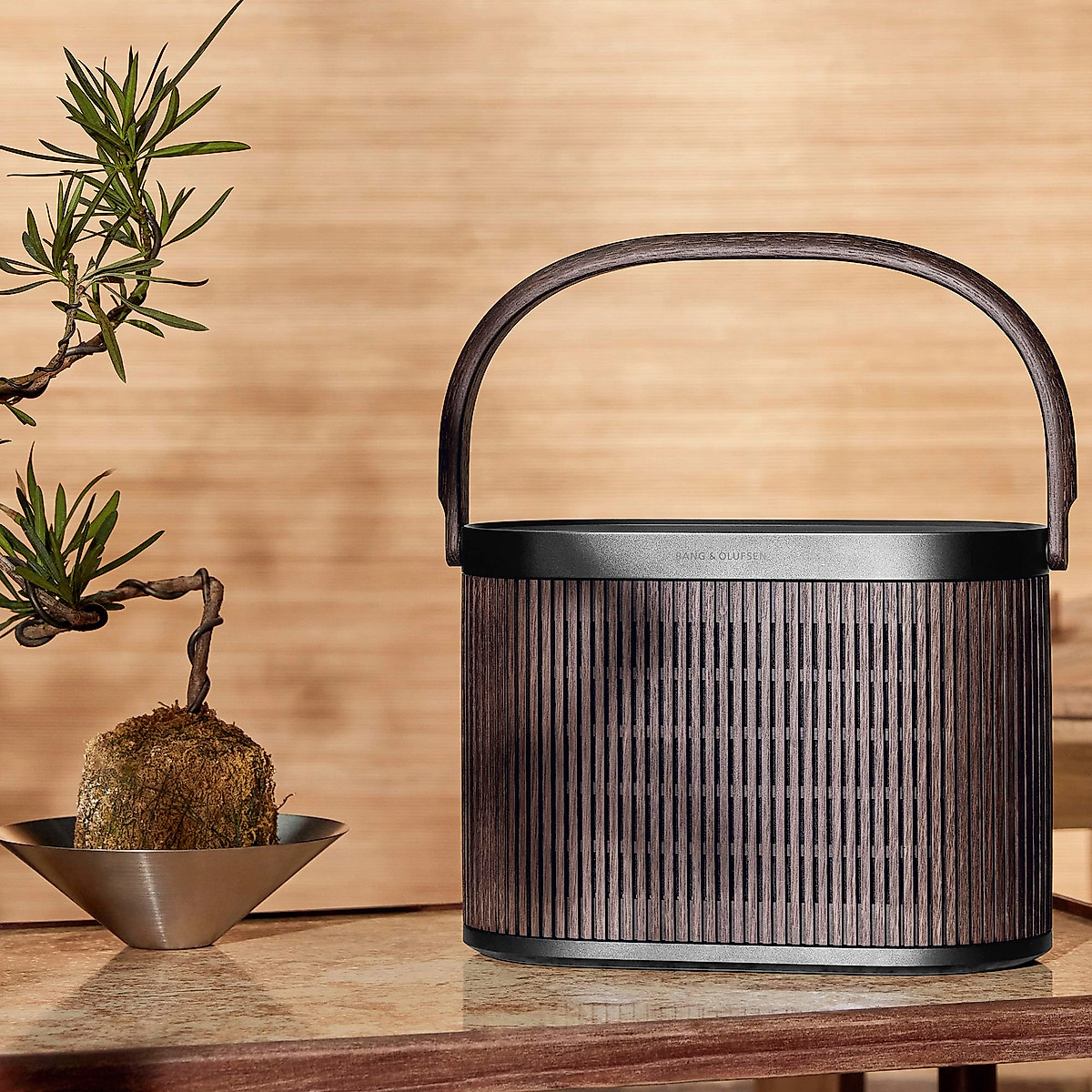 Bang & Olufsen Beosound A5 - Portable Bluetooth Speaker with Wi-Fi connection, Carry-Strap, Dark Oak