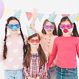 JOYIN 32 Packs Valentines Day Shade Glasses with Gift Cards Heart Shaped Shutter Glasses Heart Glasses Valentines Day Accessories for Kids Valentine's Party Favor Classroom Exchange Prize Supplies