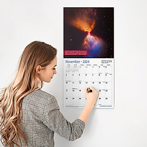 RED EMBER James Webb Space Telescope 2023 Hangable Monthly Wall Calendar |12" x 24" Open | Thick & Sturdy Paper | Giftable | Outer Space Universe NASA