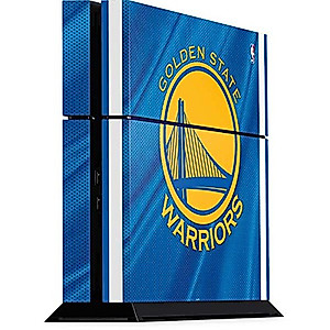 Skinit Decal Gaming Skin for PS4 Console - Officially Licensed NBA Golden State Warriors Jersey Design