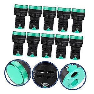 Unomor 10 Pcs 1 Set harbor Marine Navigation Lamps signal light yacht lights yacht marine truck Yacht Lights indicator light working lamp Port Light Boat Lamps Light bulb headlights abs