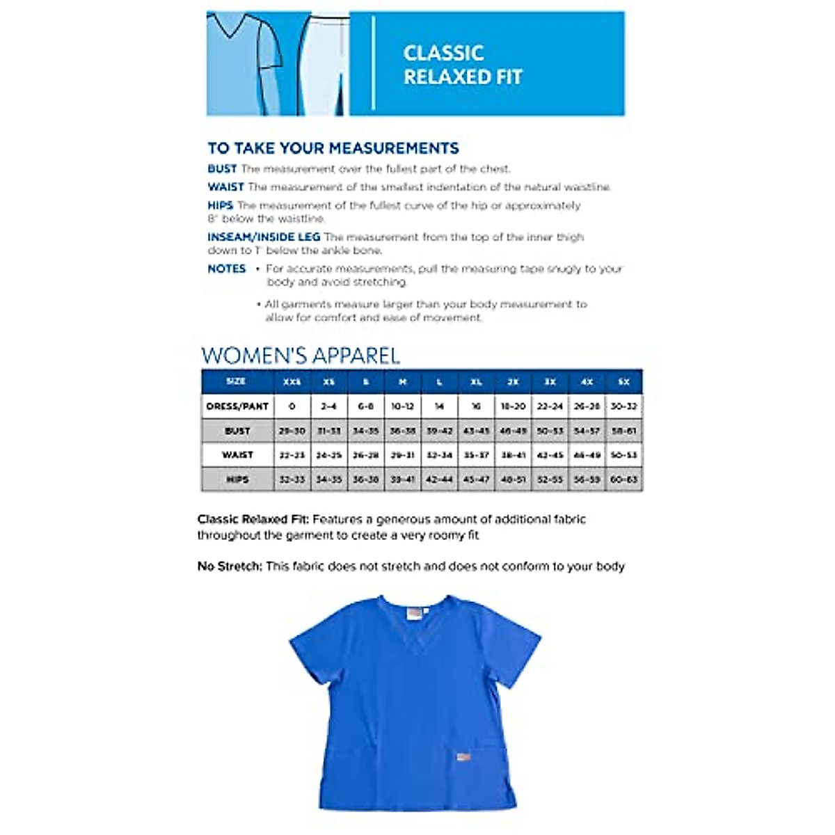 Landau Scrub Zone Relaxed Fit 2-Pocket V-Neck Scrub Top for Women 70221