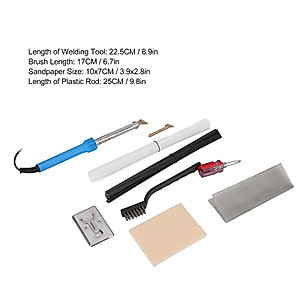 Biitfuu Plastic Welding Kit for Surface Repair Stainless Steel for Canoes with Plastic Welder and Rods Set (US Plug 110V 60HZ)